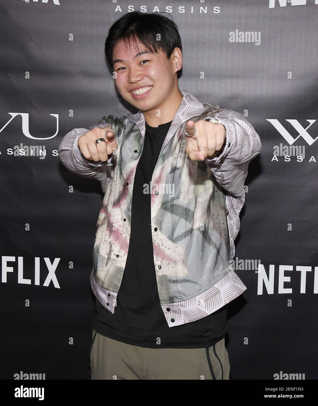 Jun Yu arrives at Netflix's WU ASSASSINS Premiere Party held at the ...