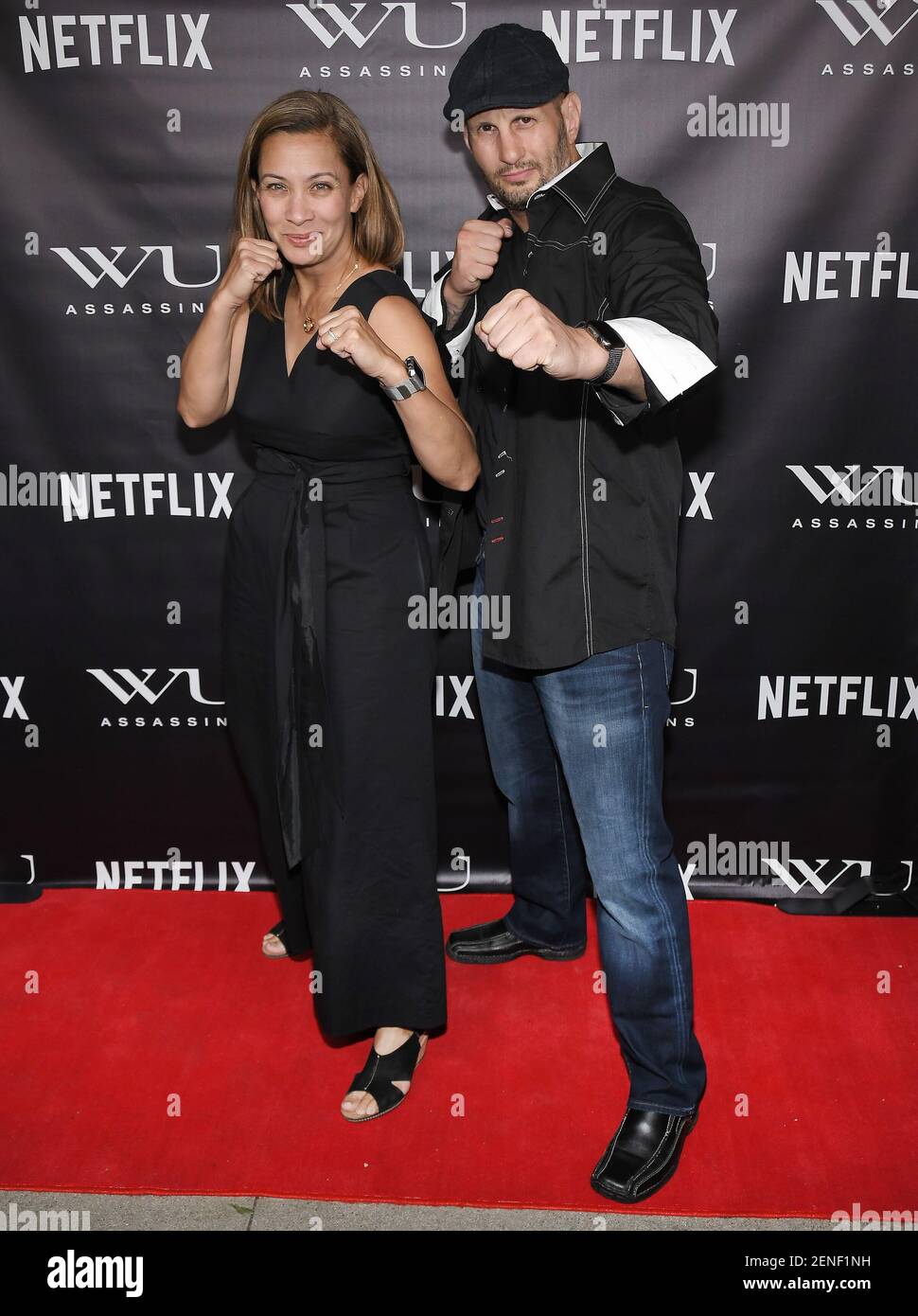 (L-R) Diana Lee Inosanto and Dan Rizzuto at Netflix's WU ASSASSINS ...