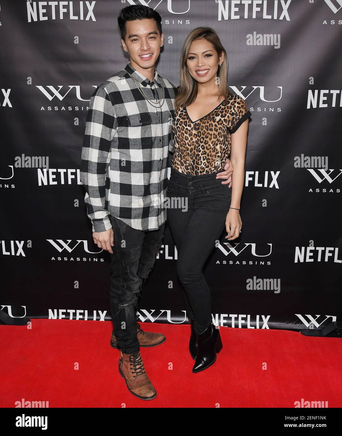 (L-R) Carlin James and Althea Deguzman at Netflix's WU ASSASSINS Premiere Party held at the ...