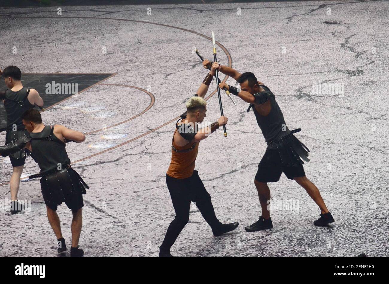 Shanghai,CHINA-On August 8, 2019, KOK king of Kings basketball tournament opened in Shanghai ...