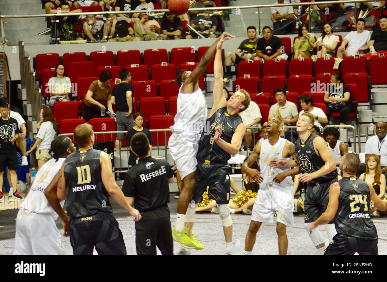 Shanghai,CHINA-On August 8, 2019, KOK king of Kings basketball ...