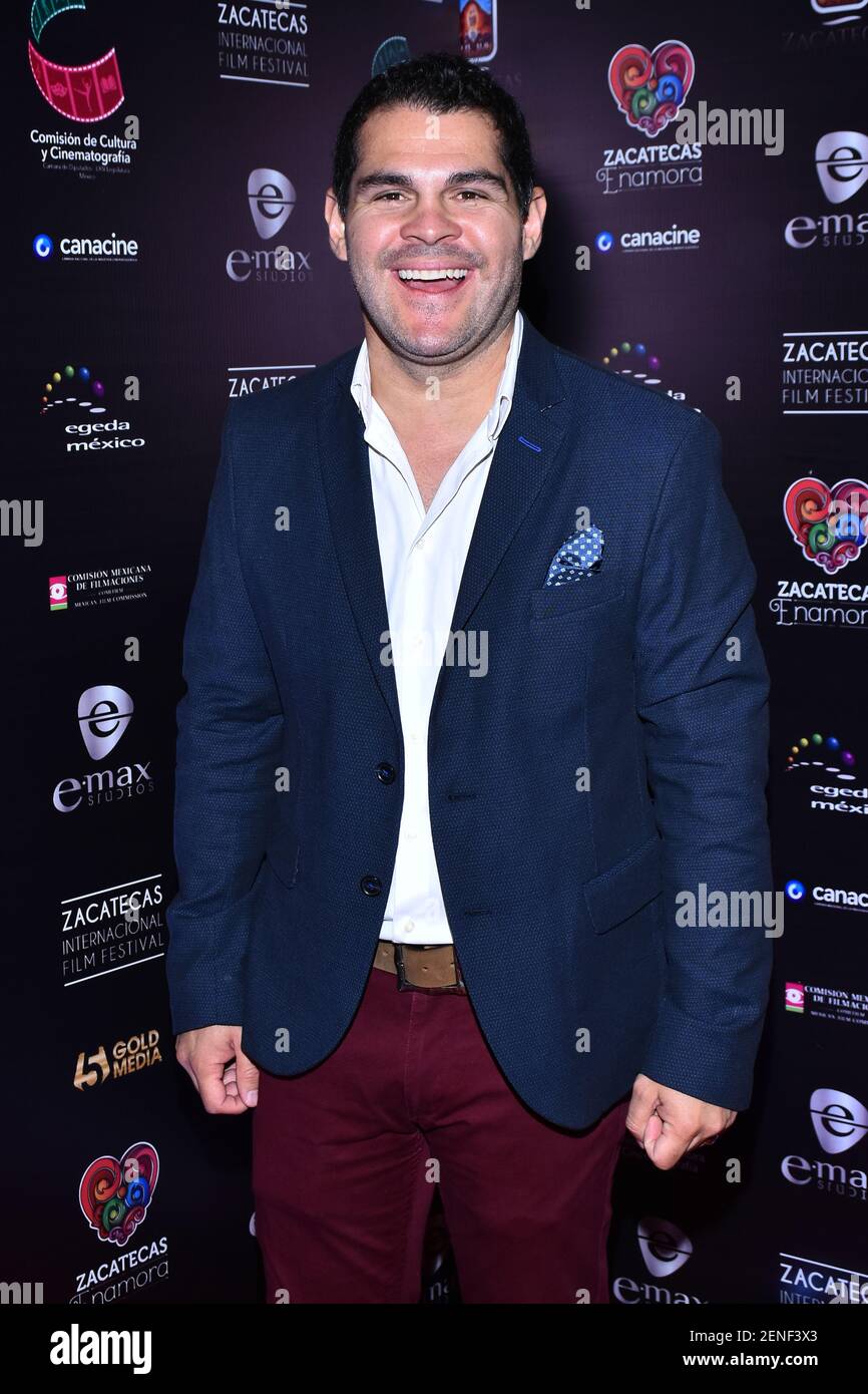 Marco de la O poses for photos during Zacatecas Film Festival red ...