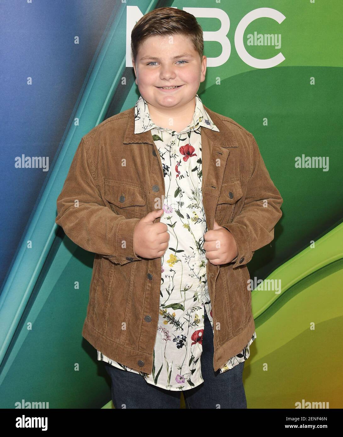 Spencer Allport arrives at the 2019 NBC Summer Press Tour held at the ...