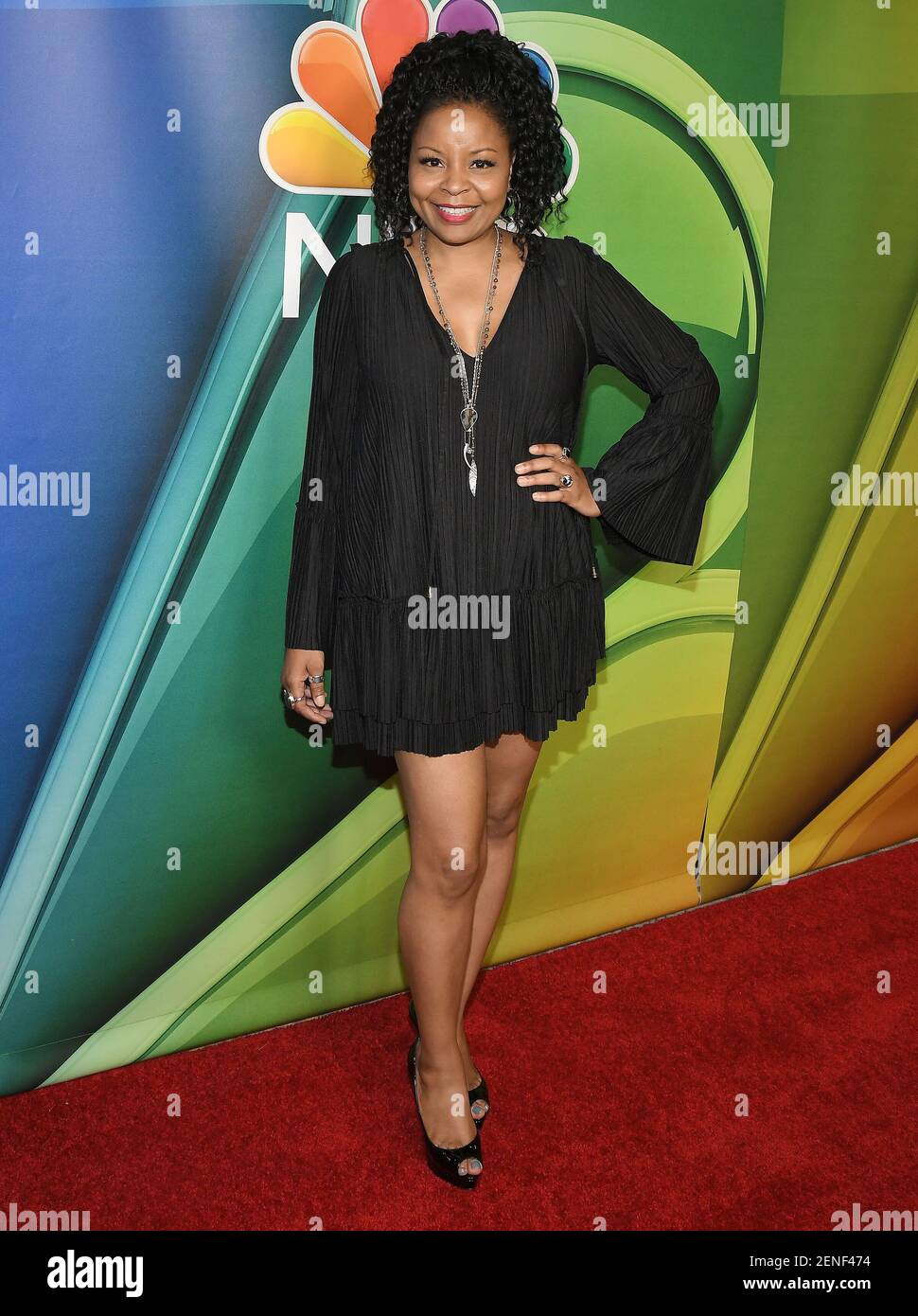 Tymberlee Hill arrives at the 2019 NBC Summer Press Tour held at the ...