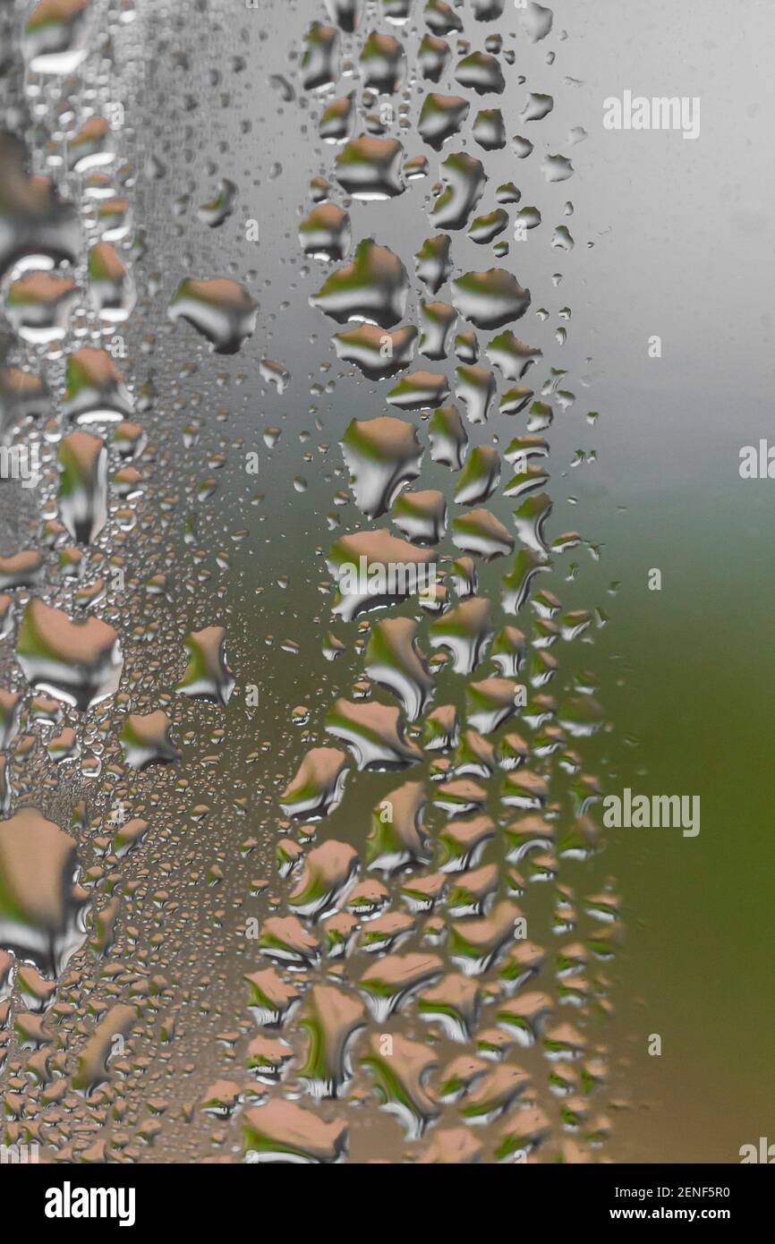 Water drops on window Stock Photo - Alamy