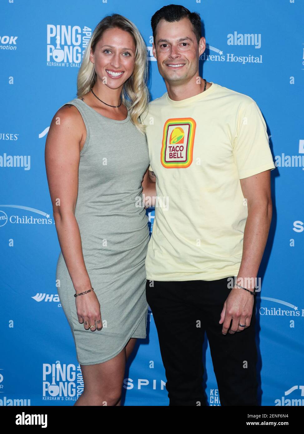 LOS ANGELES, CALIFORNIA, USA - AUGUST 08: Ashley Parks and husband ...