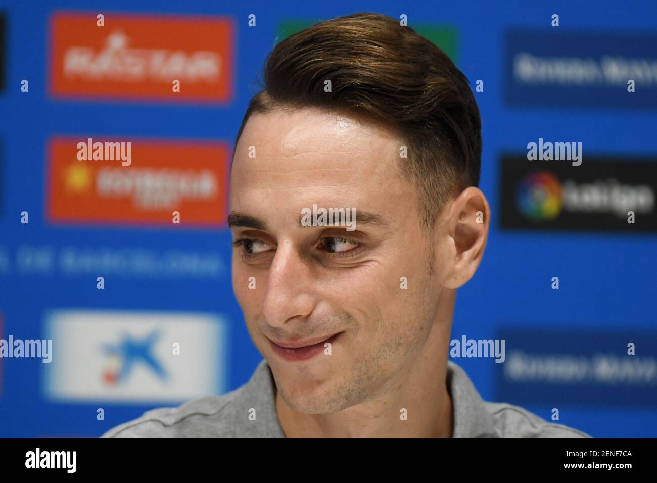 BARCELONA, 09-08-2019. LaLiga. RCDE Stadium. Fernando Calero during his ...