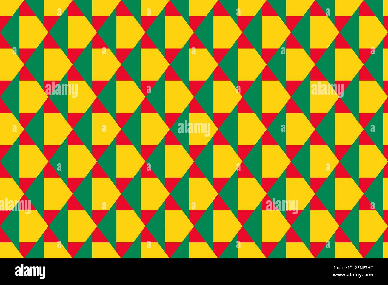 Simple geometric pattern in the colors of the national flag of Benin ...