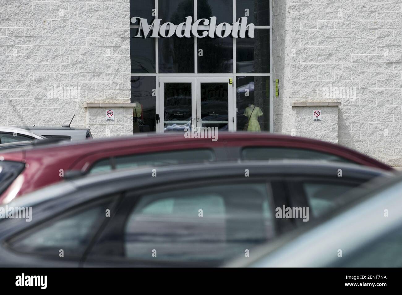 A logo sign outside of a facility occupied by Modcloth in Pittsburgh ...