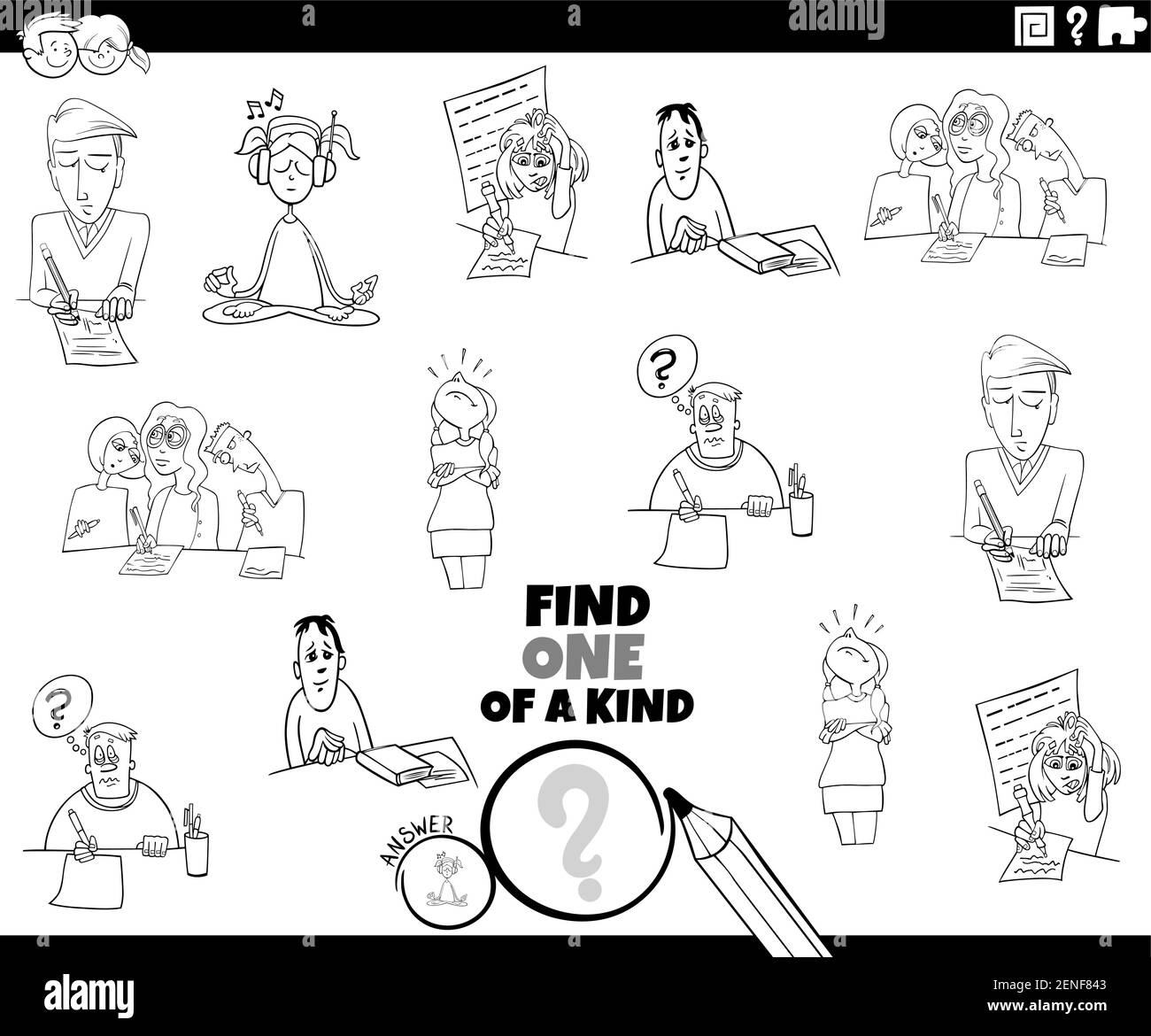 Cartoon student Black and White Stock Photos & Images - Alamy