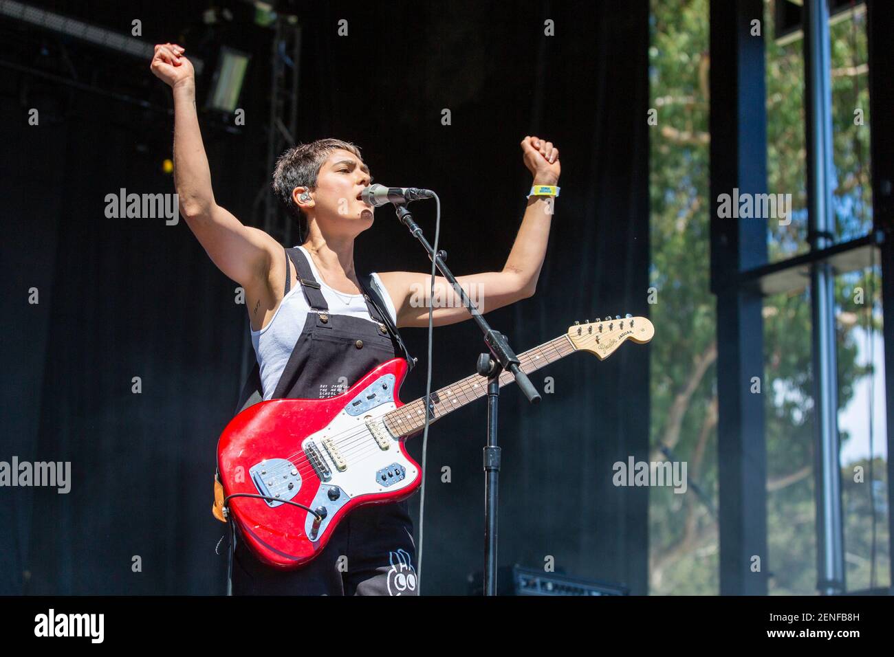 Miya Folick during the Outside Lands Music Festival at Golden Gate Park ...