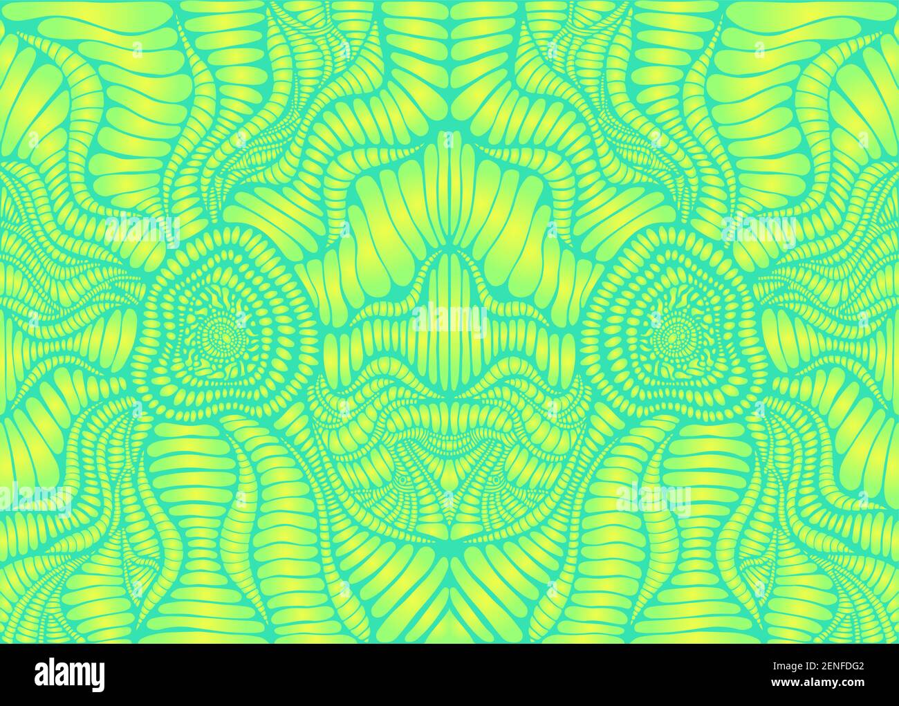 Psychedelic bright trippy colorful pattern, lime yellow gradient, and ...
