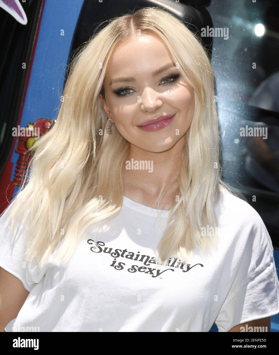 Dove Cameron arrives at THE ANGRY BIRDS MOVIE 2 Premiere held at the ...