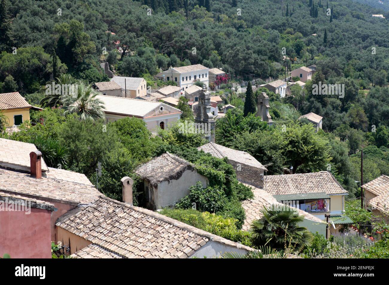Old Perithia, Corfu Stock Photo - Alamy