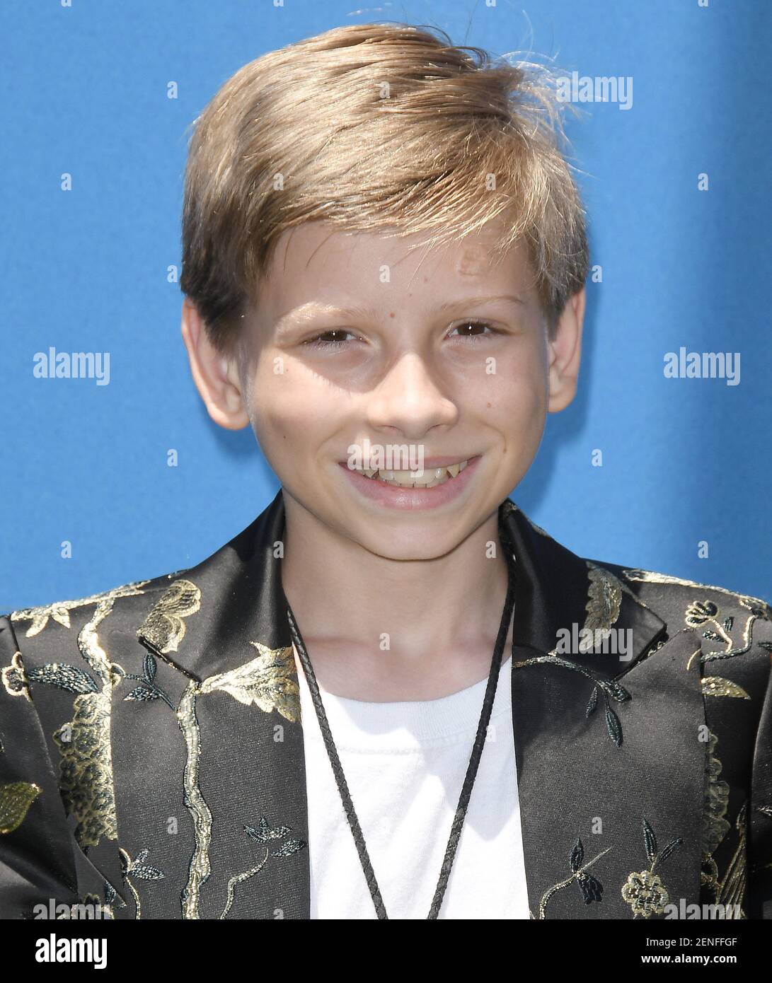 Mason Ramsey arrives at THE ANGRY BIRDS MOVIE 2 Premiere held at the ...