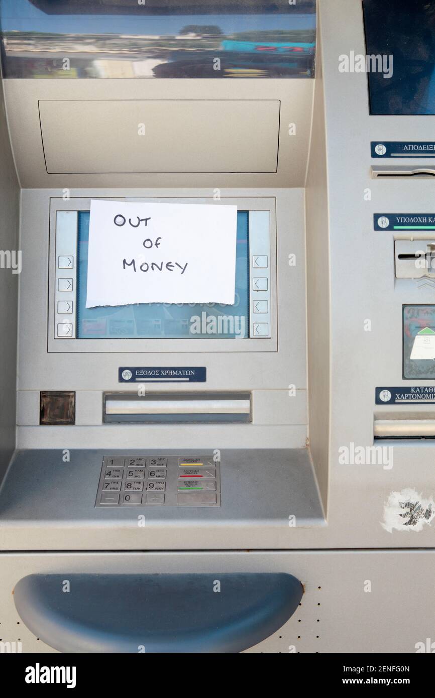 Atm machine greece hi-res stock photography and images - Alamy