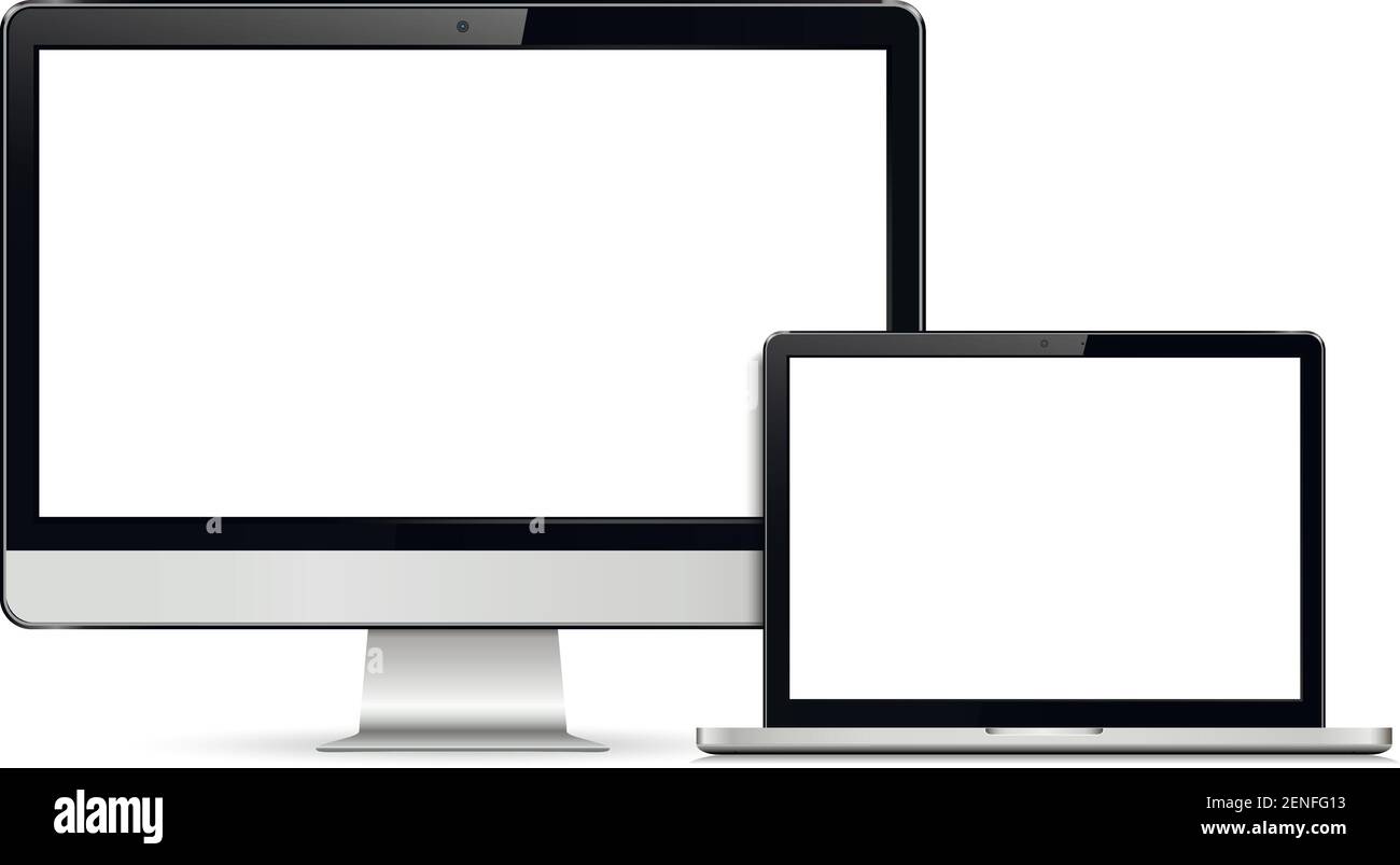 White screen display Stock Vector Images - Alamy