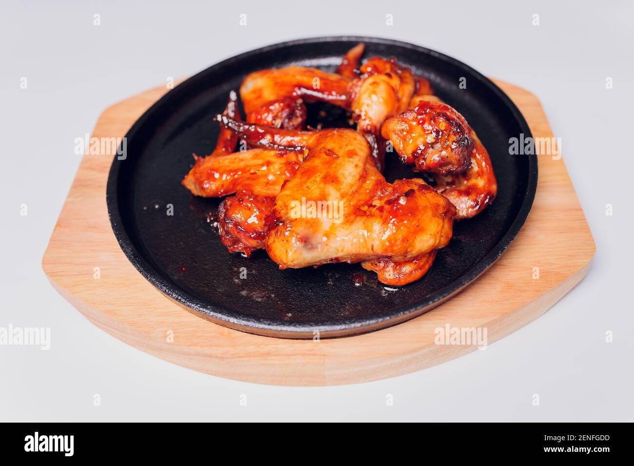 buffalo chicken wings, american food isolated on white background Stock ...