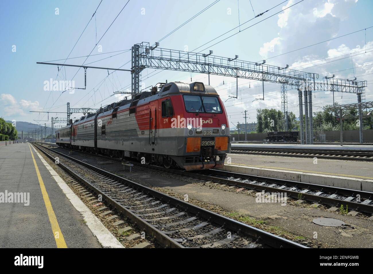 The Trans-Siberian Railway line Moscow - Vladivostok in Chita ...
