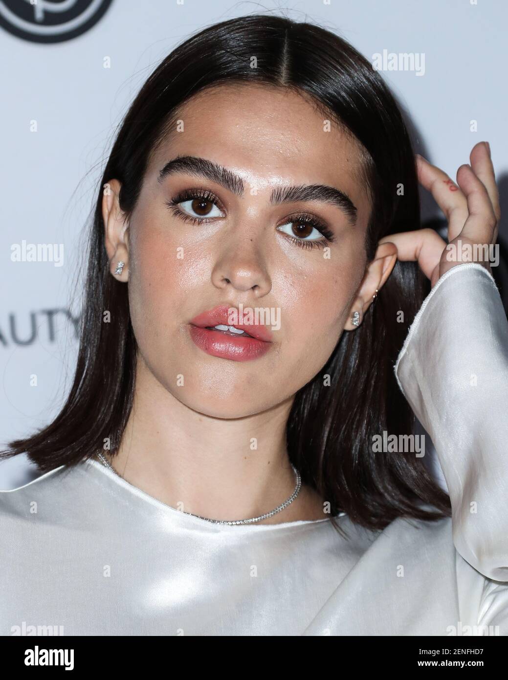 LOS ANGELES, CALIFORNIA, USA - AUGUST 10: Model Amelia Gray Hamlin ...