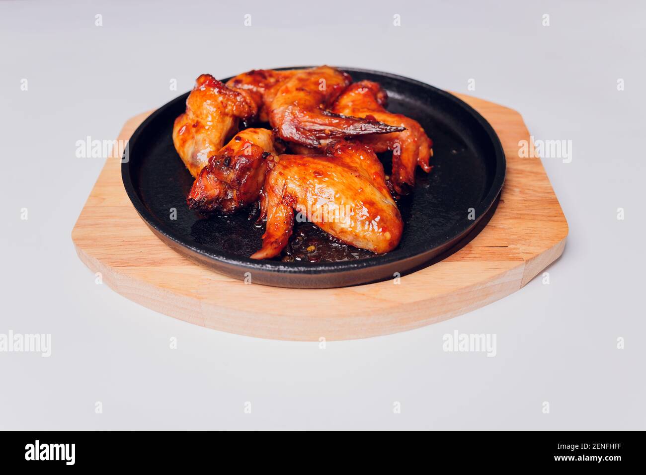 buffalo chicken wings, american food isolated on white background Stock ...