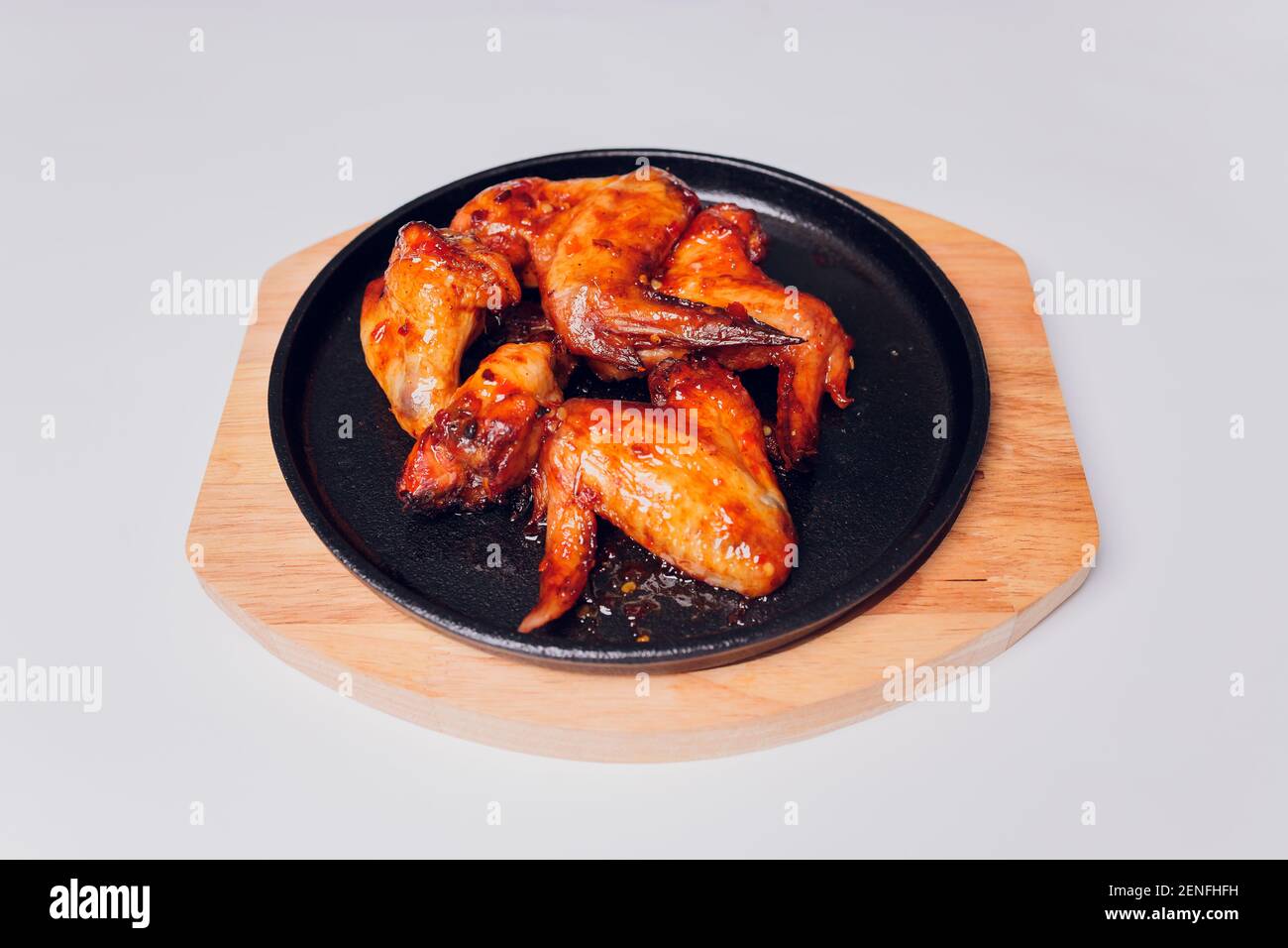 buffalo chicken wings, american food isolated on white background Stock ...