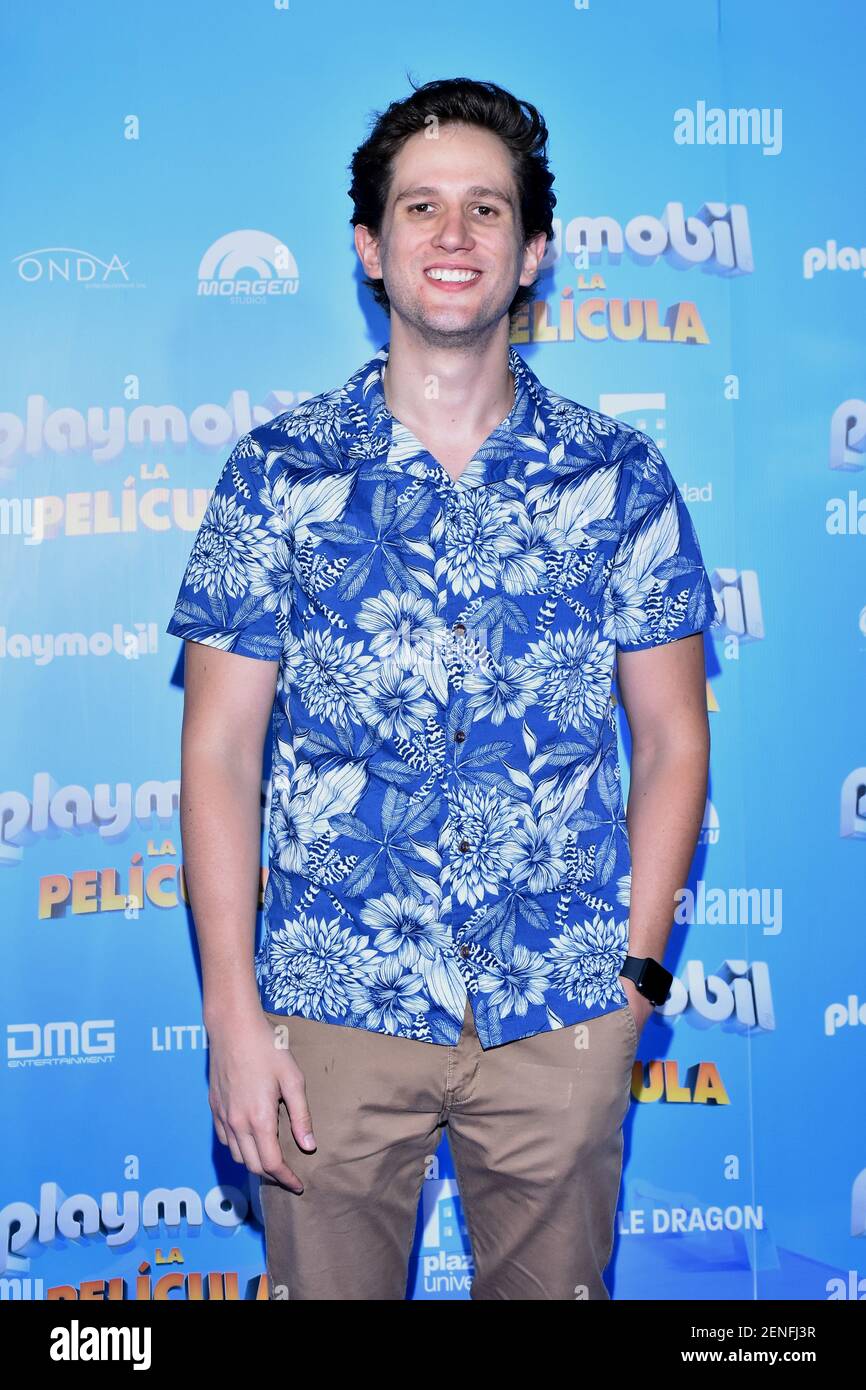 Mario Moreno del Moral poses for photos during the blue carpet of ...