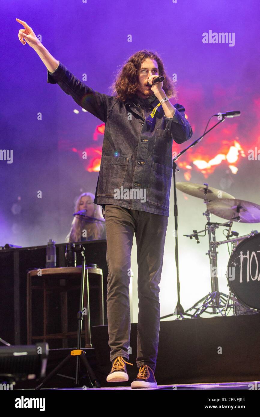 Andrew Hozier-Byrne of Hozier during the Outside Lands Music Festival ...