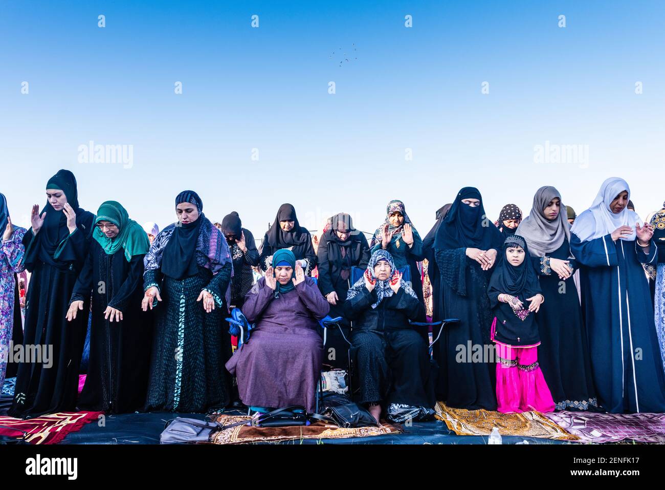 Muslim Americans gathering in Bensonhurst Park for Eid al-Adha Prayer ...