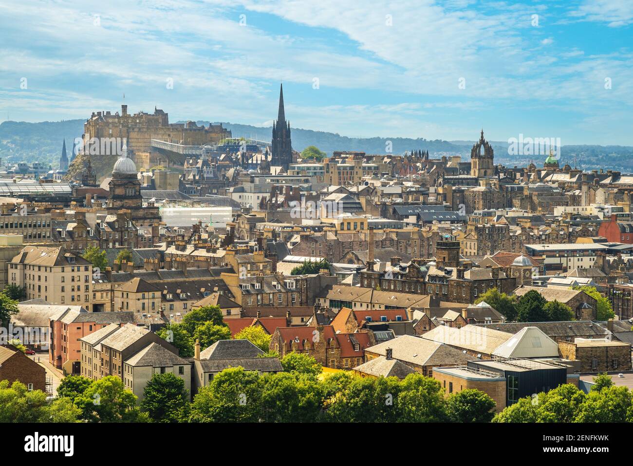 Edinburgh old town clock tower building hi-res stock photography and ...