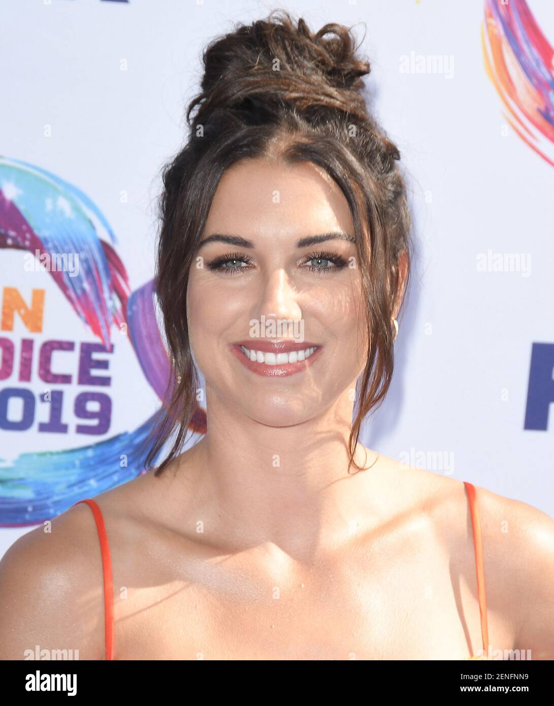 Alex Morgan arrives at the Teen Choice Awards 2019 held at the Hermosa ...