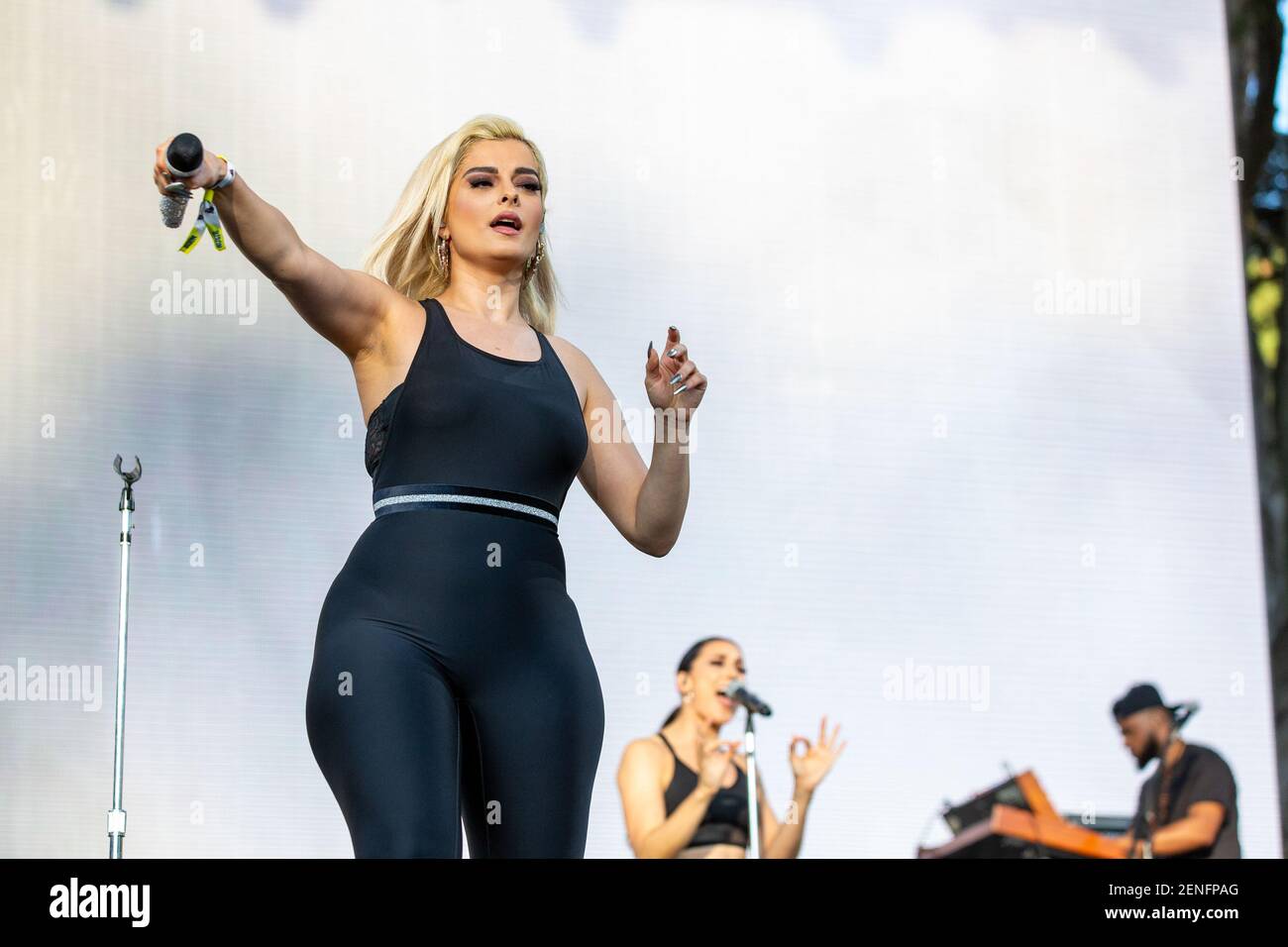 Bebe Rexha during the Outside Lands Music Festival at Golden Gate Park ...