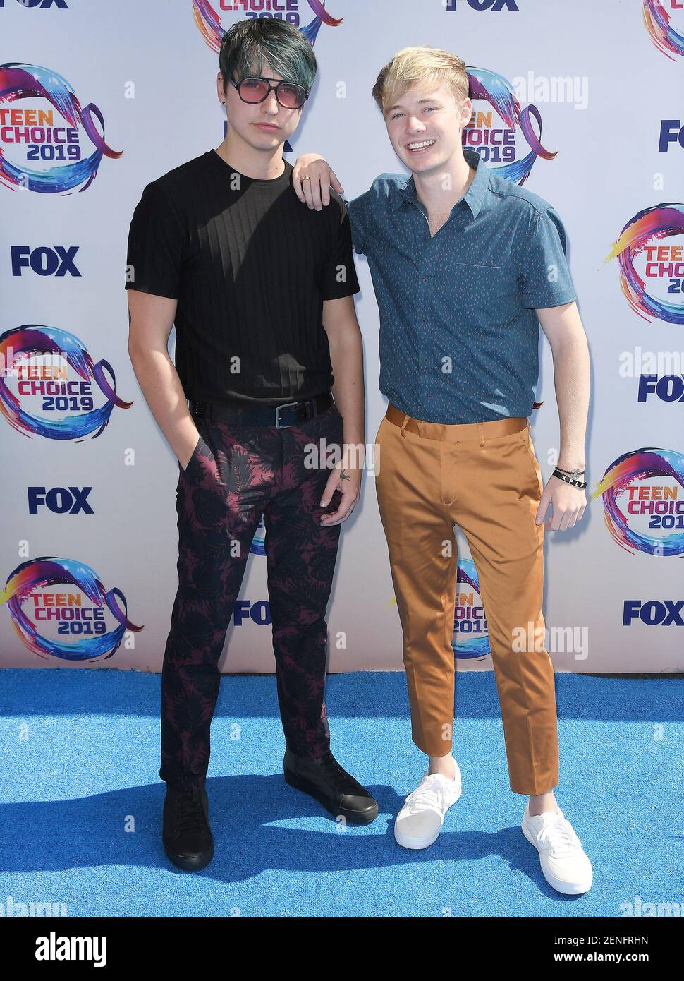 (L-R) Sam and Colby - Colby Brock and Samuel Golbach at the Teen Choice ...