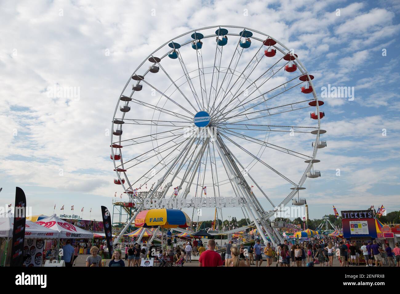 Attendees at the Iowa State Fair in Des Moines, Iowa on August 11, 2019 ...