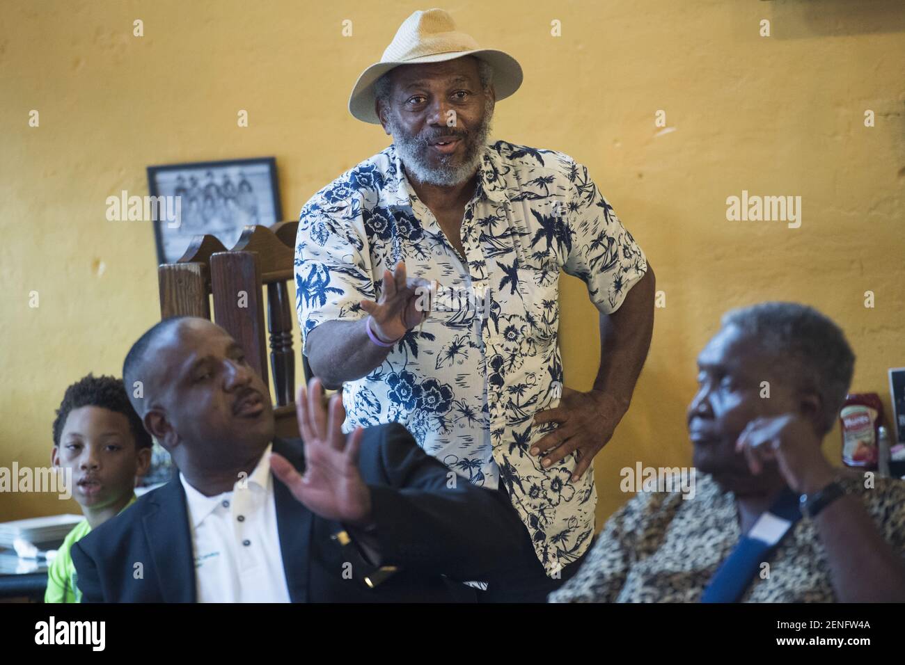 UNITED STATES - AUGUST 10: Doug McMillan, Jr., questions Dan McCready ...