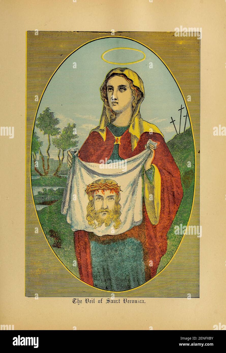 The Veil of St. Veronica From ' The pictorial Catholic library ...