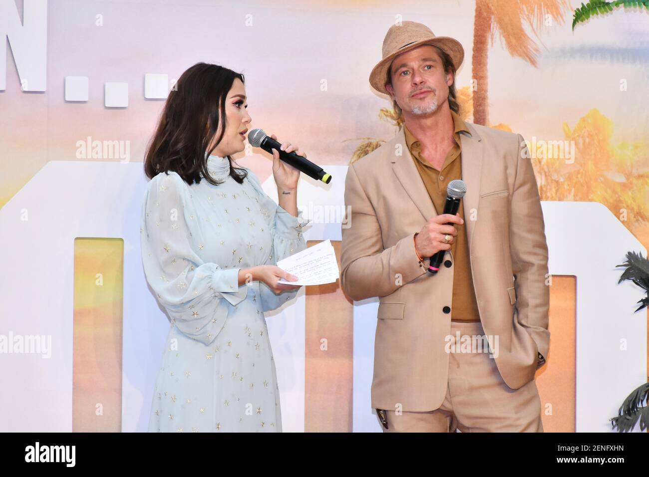 MEXICO CITY, MEXICO - AUGUST 12: American Actor Brad Pitt arriving at ...