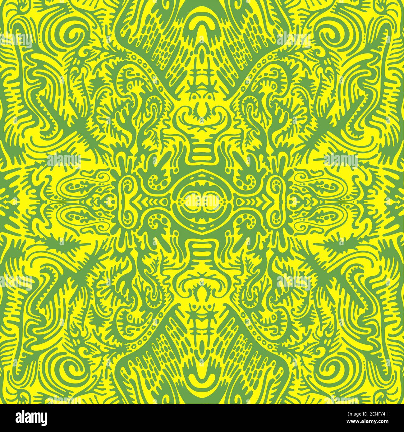 Bright sunny psychedelic trippy abstract mandala with original patterns ...