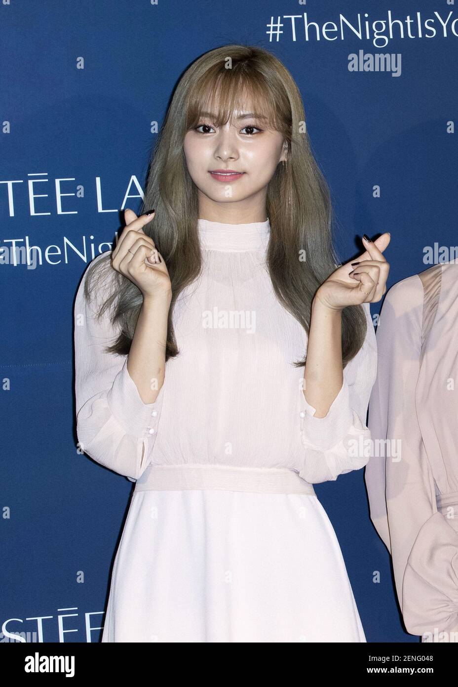 Taiwanese singer Tzuyu, member of K-Pop girl group Twice, attends the ...