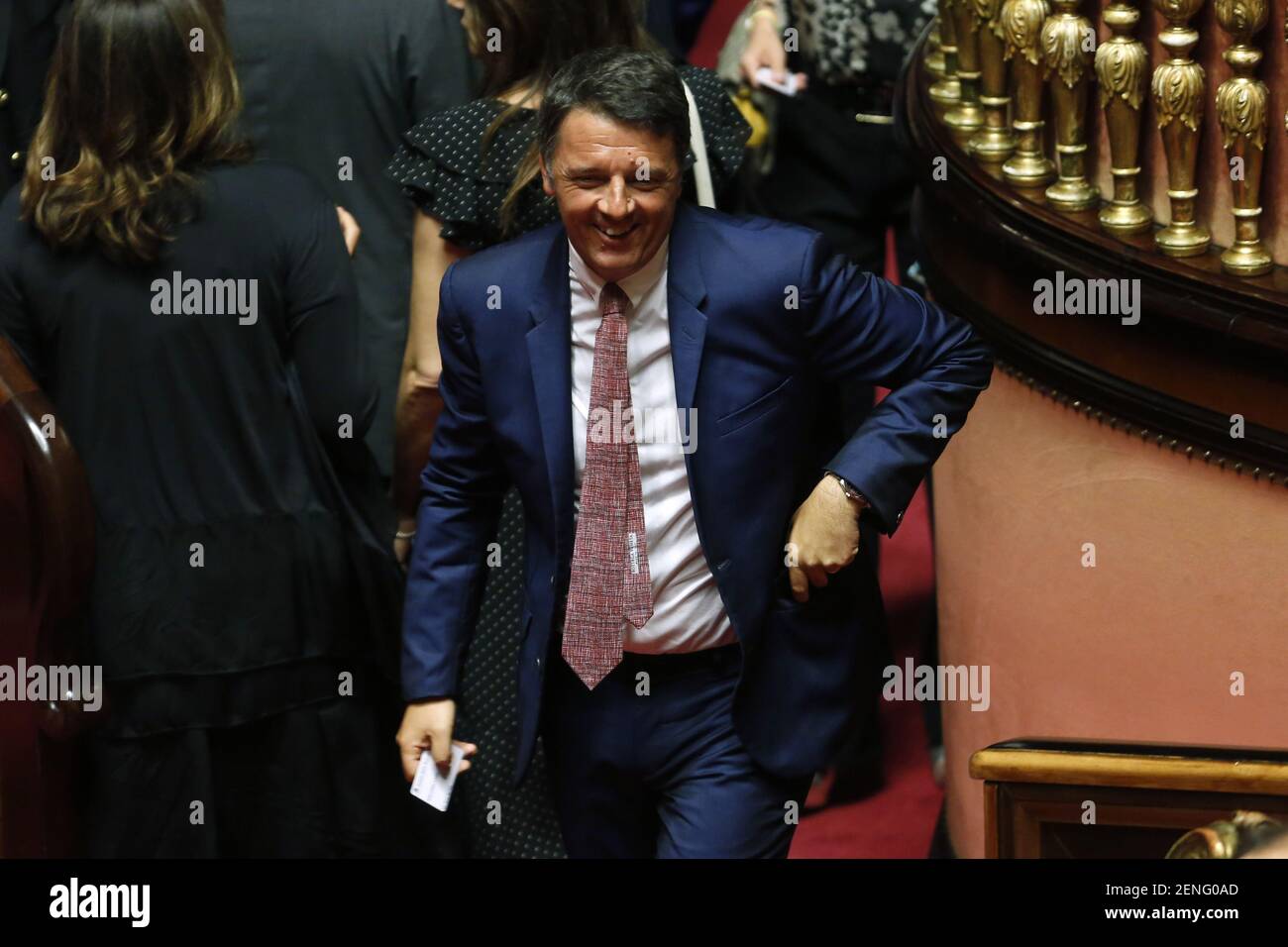 Former secretary of Democratic Party Matteo Renzi Rome August 13th 2019 ...