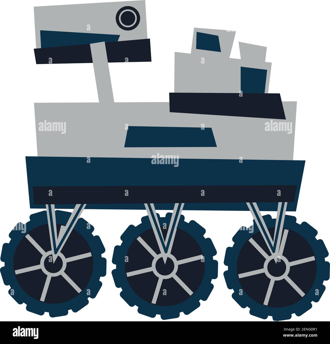 Mars rover to explore Mars. abstract 2d flat Stock Vector Image & Art ...