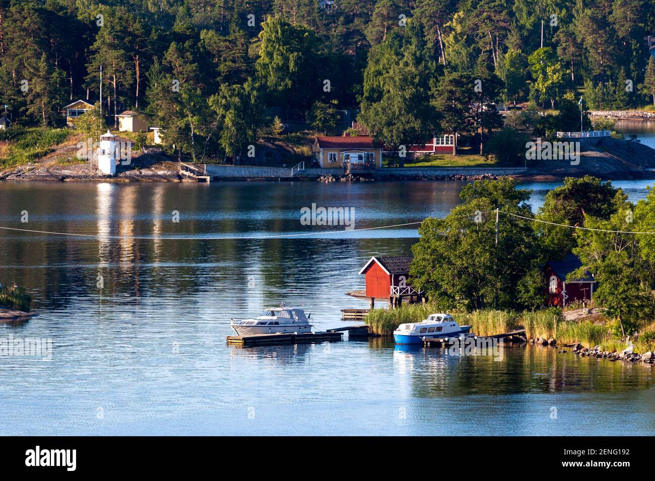 Stockholm archipelago. Morning landscape Sweden Stock Photo - Alamy