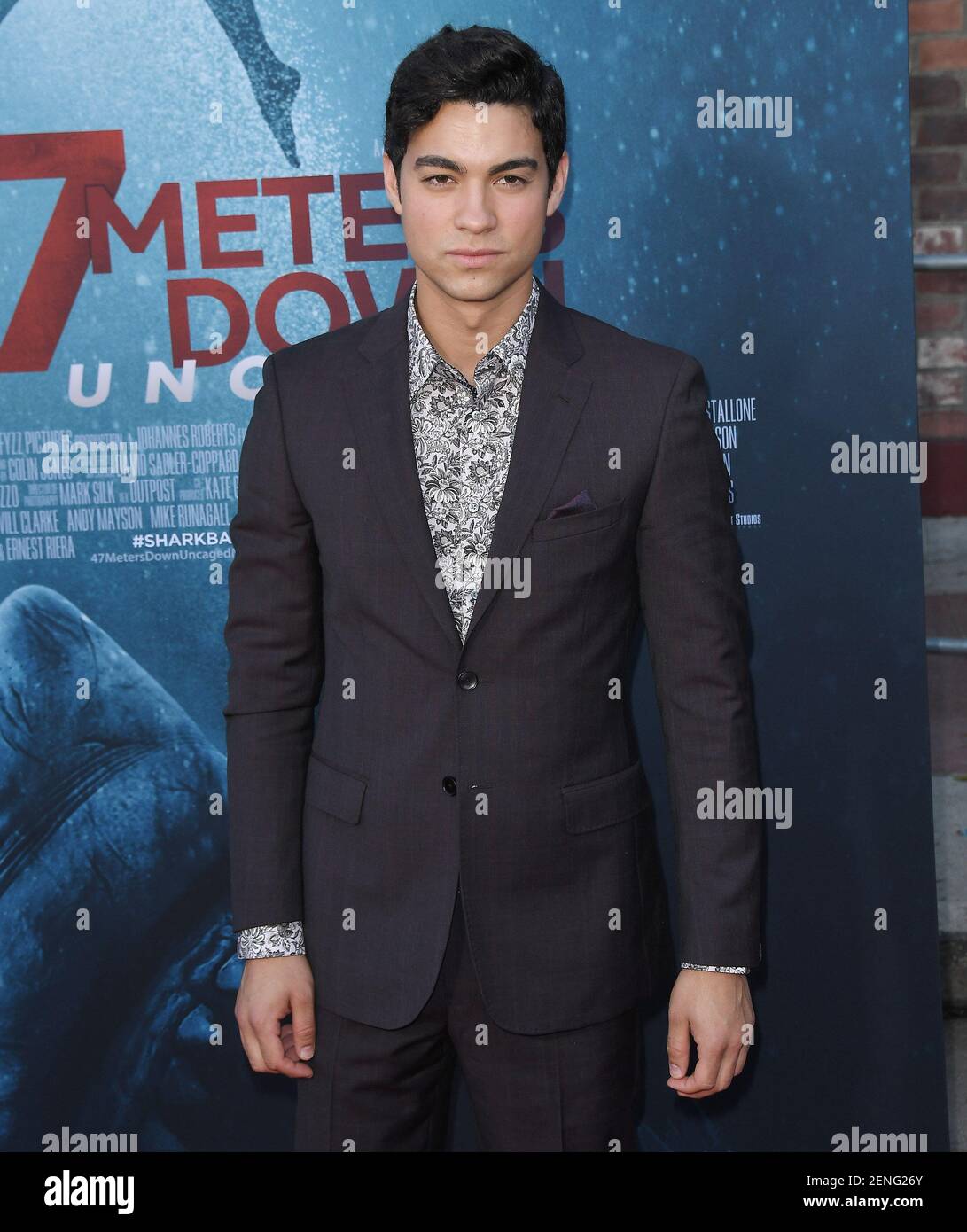 Davi Santos arrives at the 47 METERS DOWN UNCAGED Premiere held at the ...