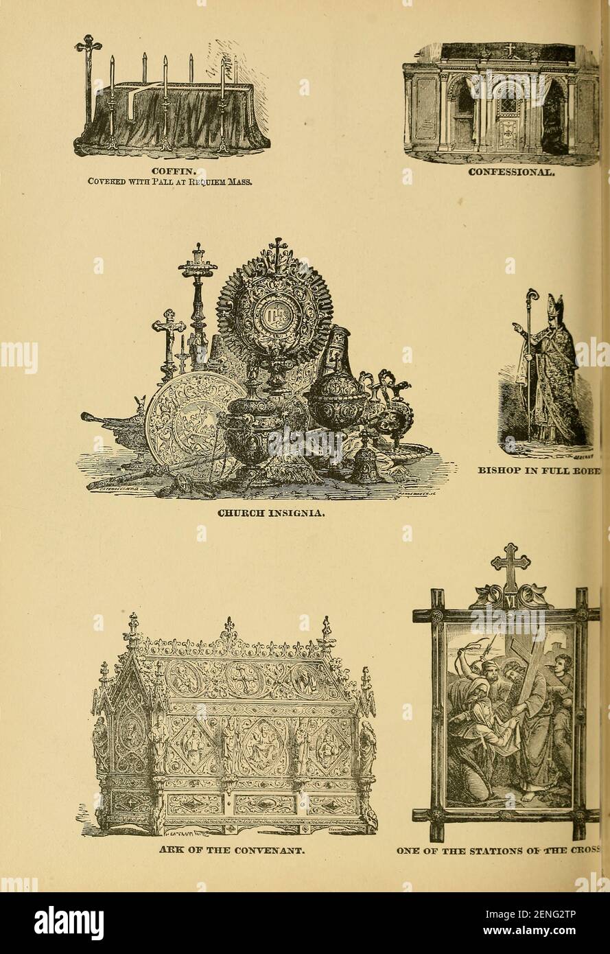 illustration of Christian Religious Implements and ceremonial tools ...