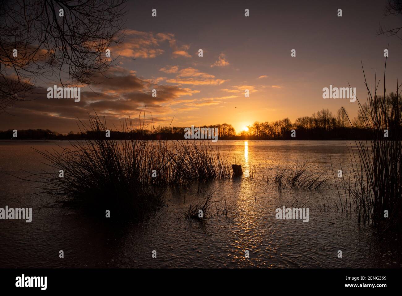 Nottingham colwick country park winter hi-res stock photography and ...