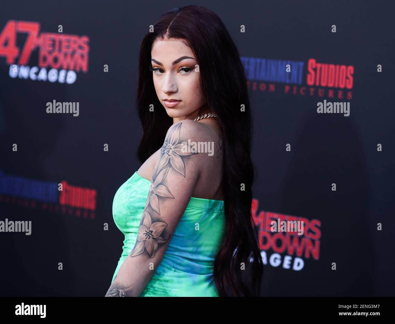 WESTWOOD, LOS ANGELES, CALIFORNIA, USA - AUGUST 13: Rapper Bhad Bhabie ...