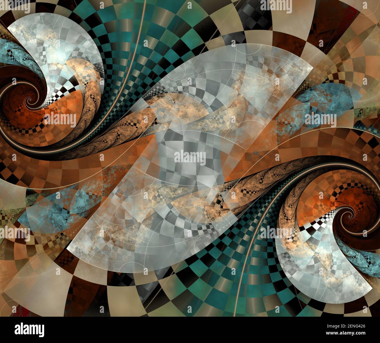 Computer generated fractal artwork for creative art,design and ...