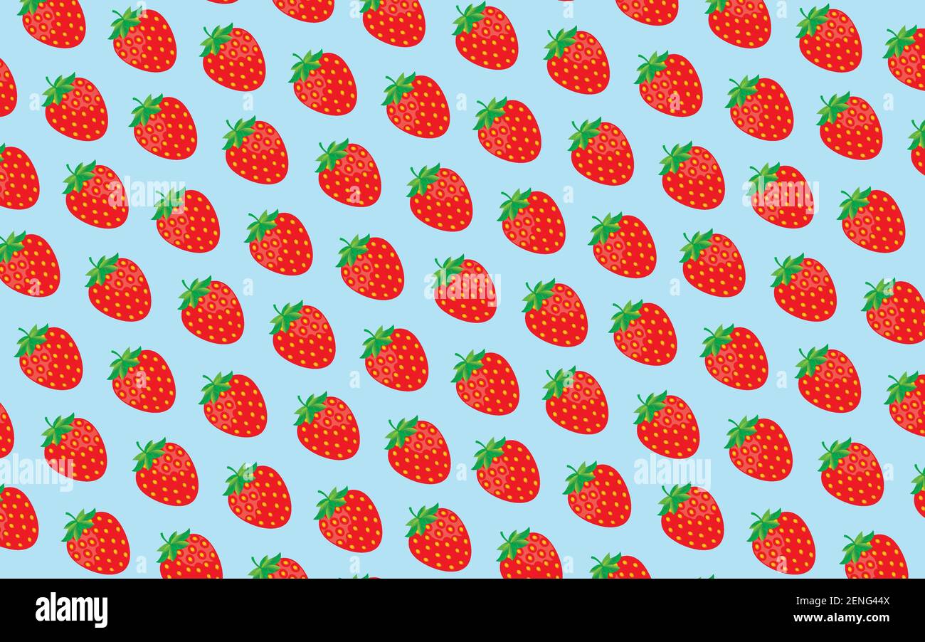 Cartoon strawberries vector background Stock Vector Image & Art - Alamy