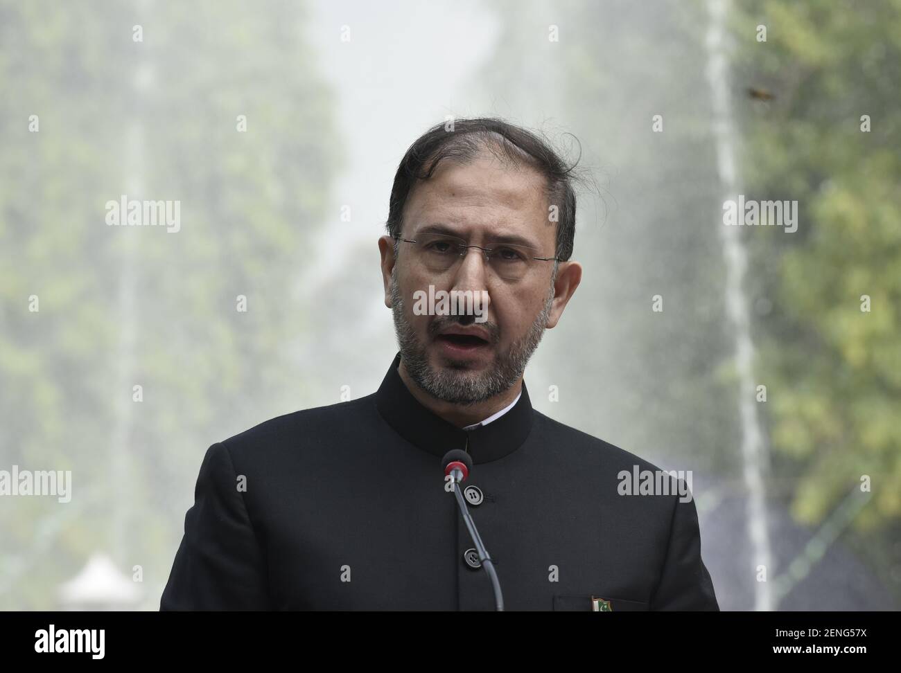 NEW DELHI, INDIA - AUGUST 14: Pakistan Deputy High Commissioner Syed ...