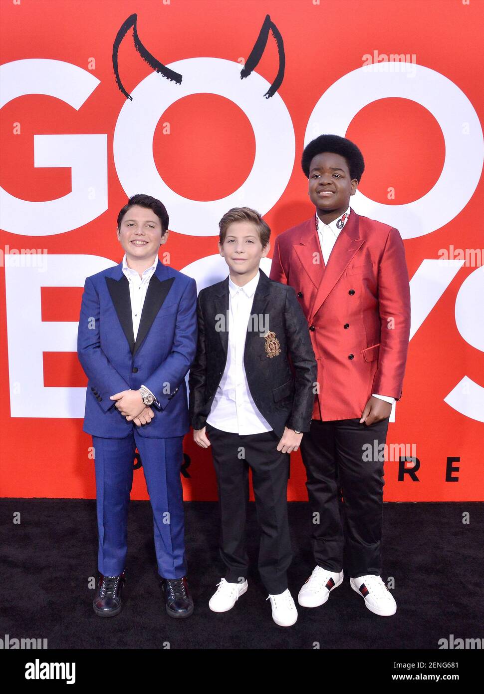 (L-R) GOOD BOYS Cast - Brady Noon, Jacob Tremblay and Keith L. Williams ...